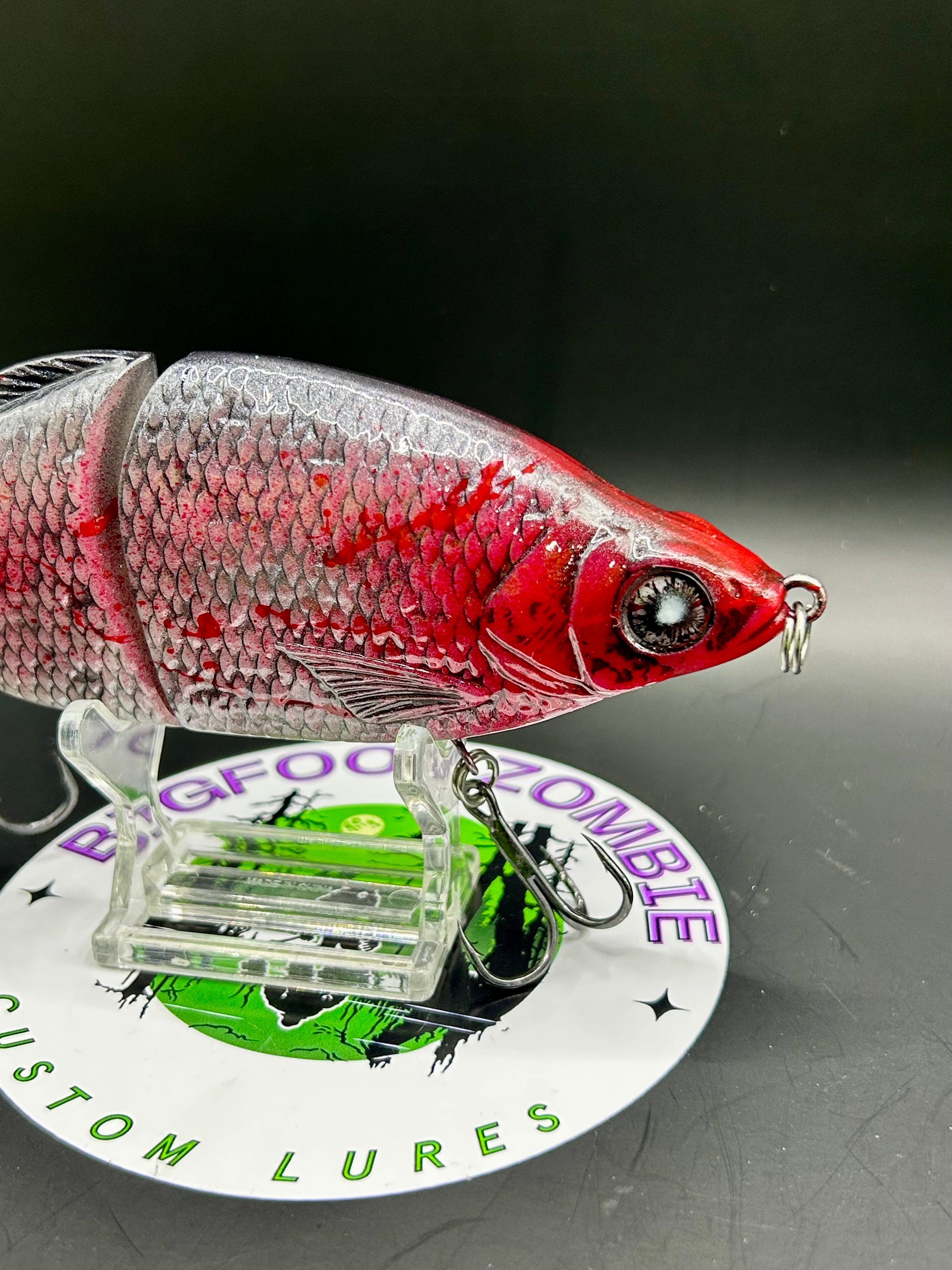 7” Carpio Glide – Zombie Pattern – BigfootZombie Custom Lures